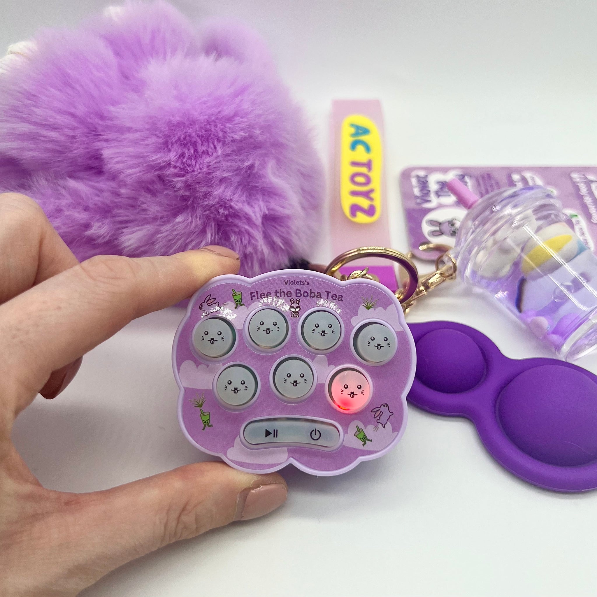 Violet the Bunny Comfort Keychain® 💜 – AC TOYZ